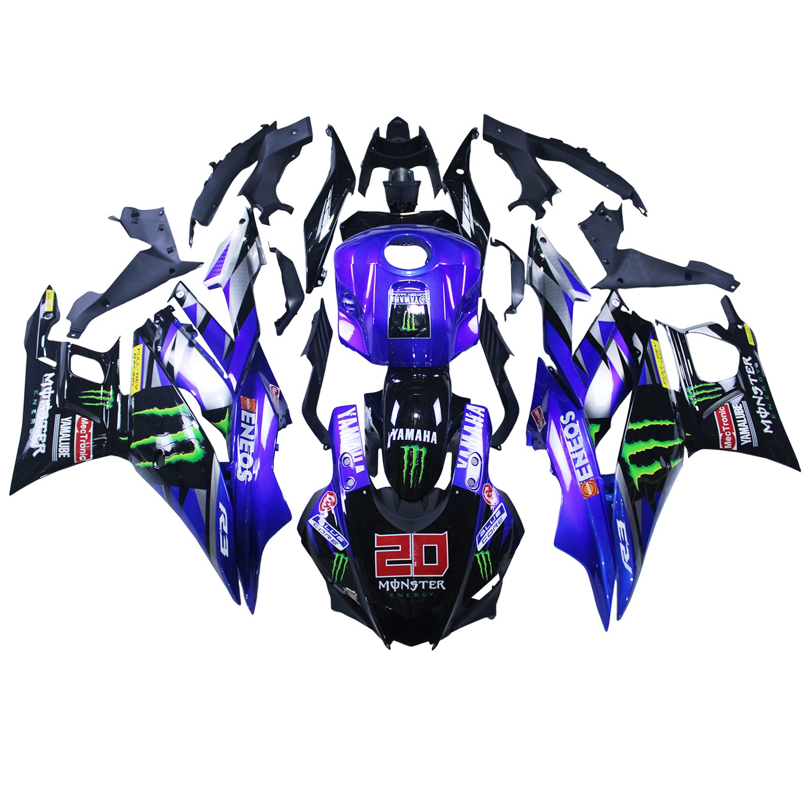 Yamaha YZF-R3 R25 2022-2023 Fairing Kit Bodywork Plastic ABS