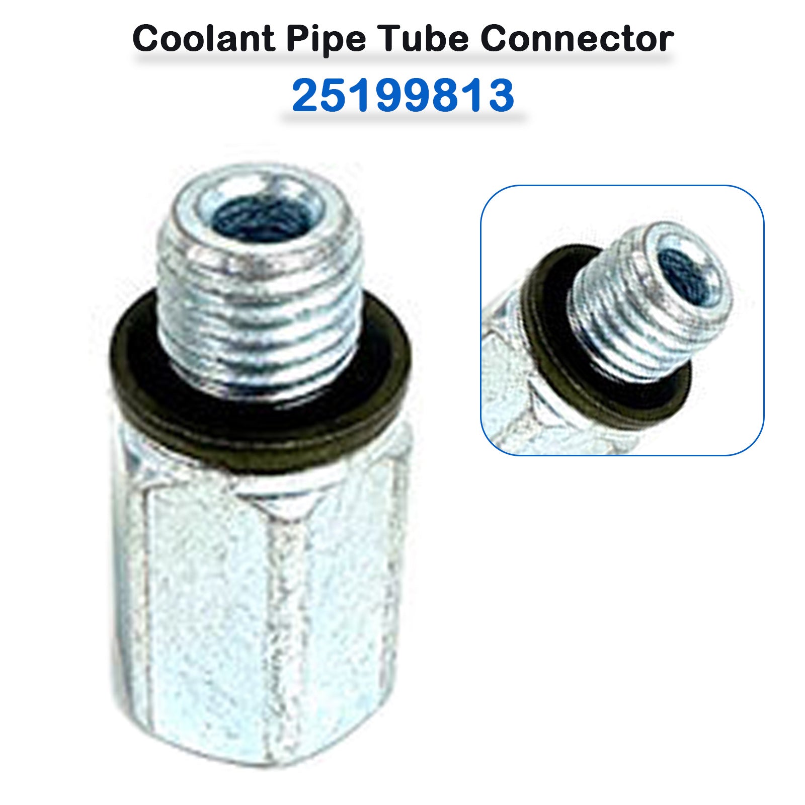 Turbocharger Feed Return Coolant Pipe Tube Connector 25199813 for Vaux