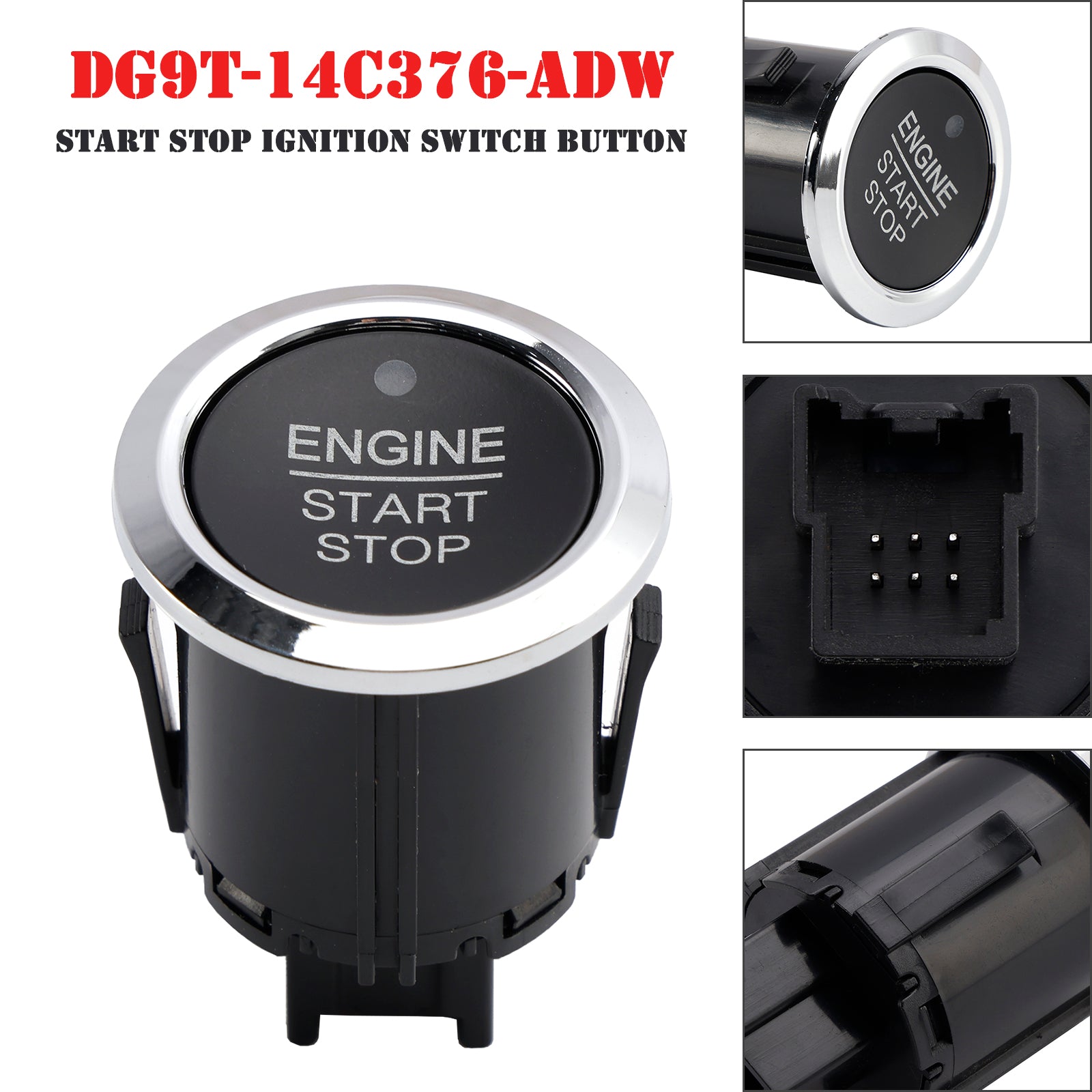 Start Stop Ignition Switch Button DG9T-14C376-ADW for Ford Edge Expedi