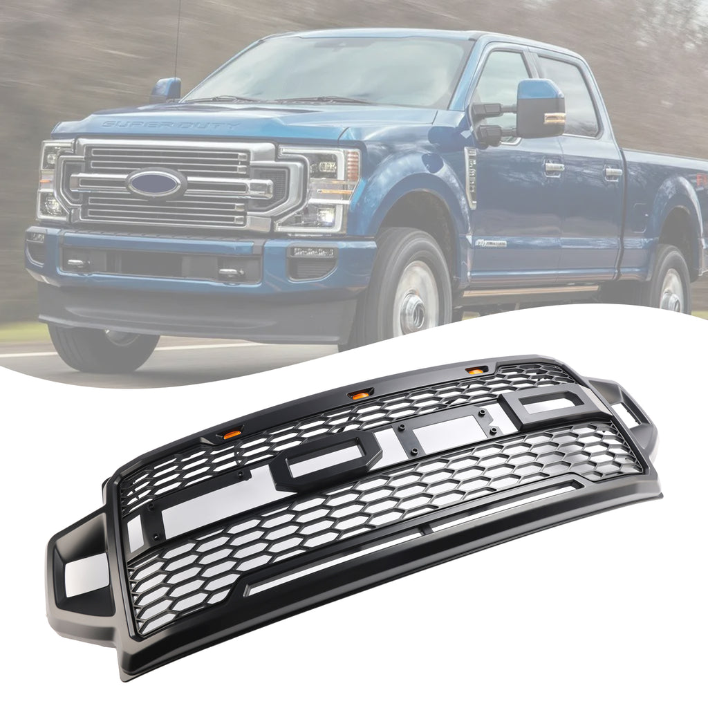 Raptor Style Front Bumper Grille Fit Ford F250 F350 F550 2021-2023 Sup