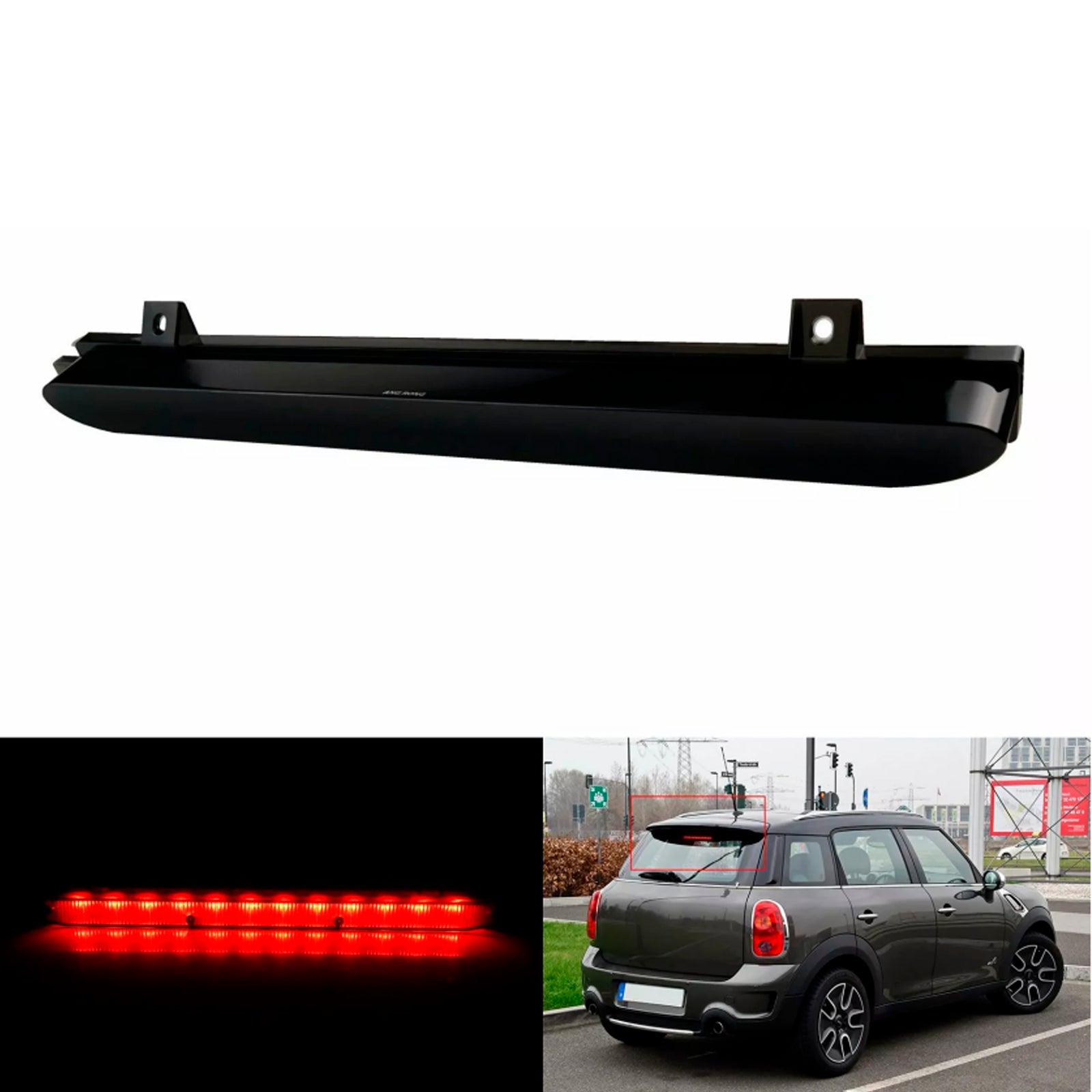 Black Smoked High Level Third Brake Stop Light For Mini Cooper R56 R60