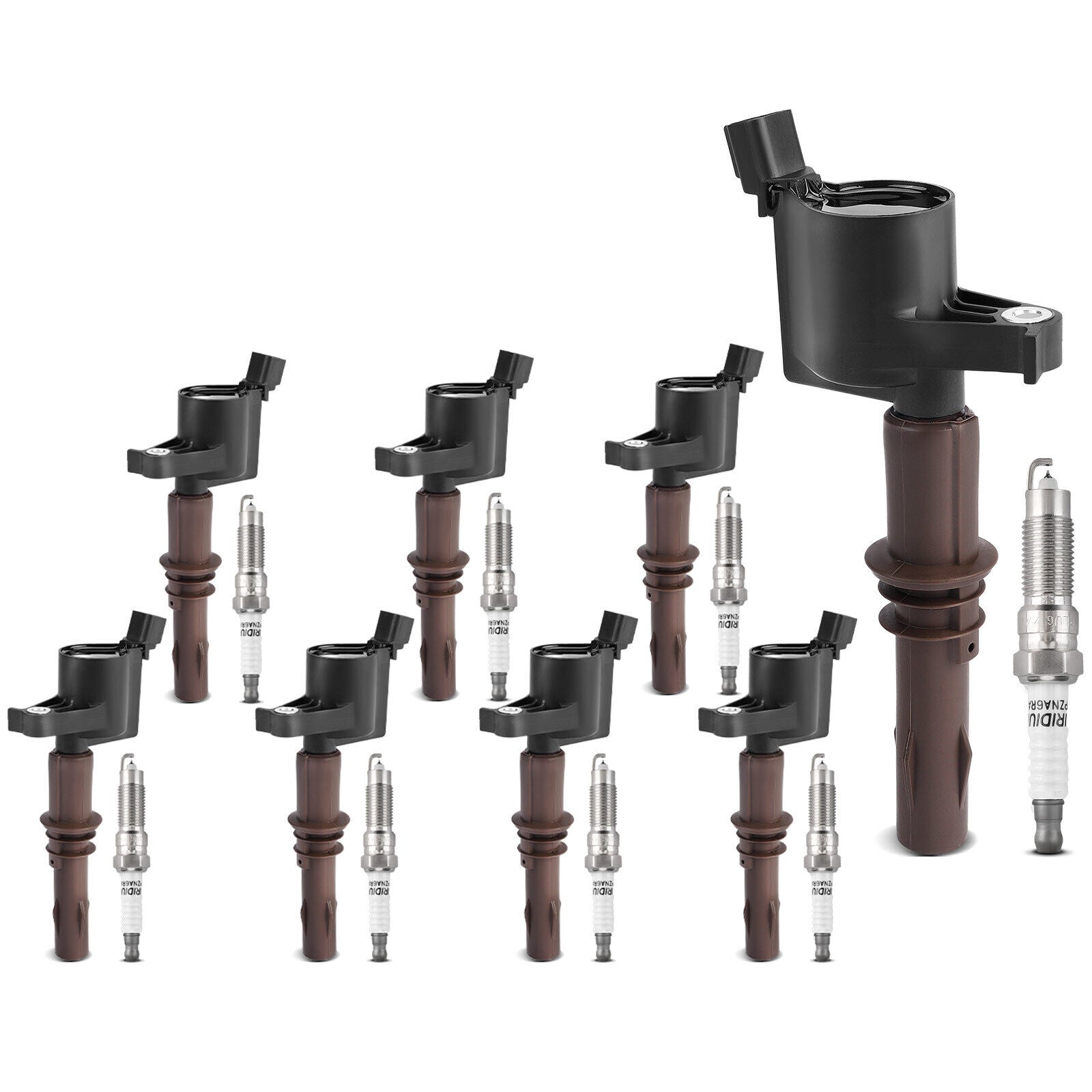 2008-2010 Ford Explorer Mustang V8 4.6L 8pcs Ignition Coils +Spark Plu