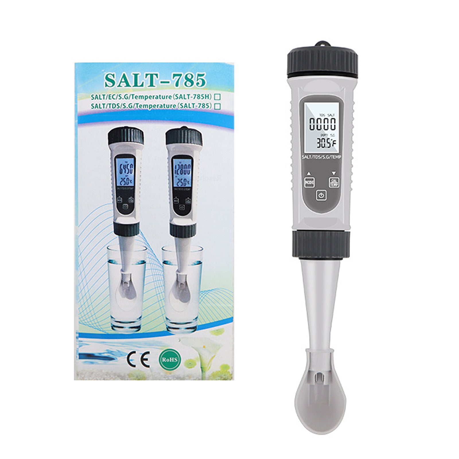 4In1 EC/S.G/TEMP/Salinity Meter Digital Water Quality Monitor Tester T