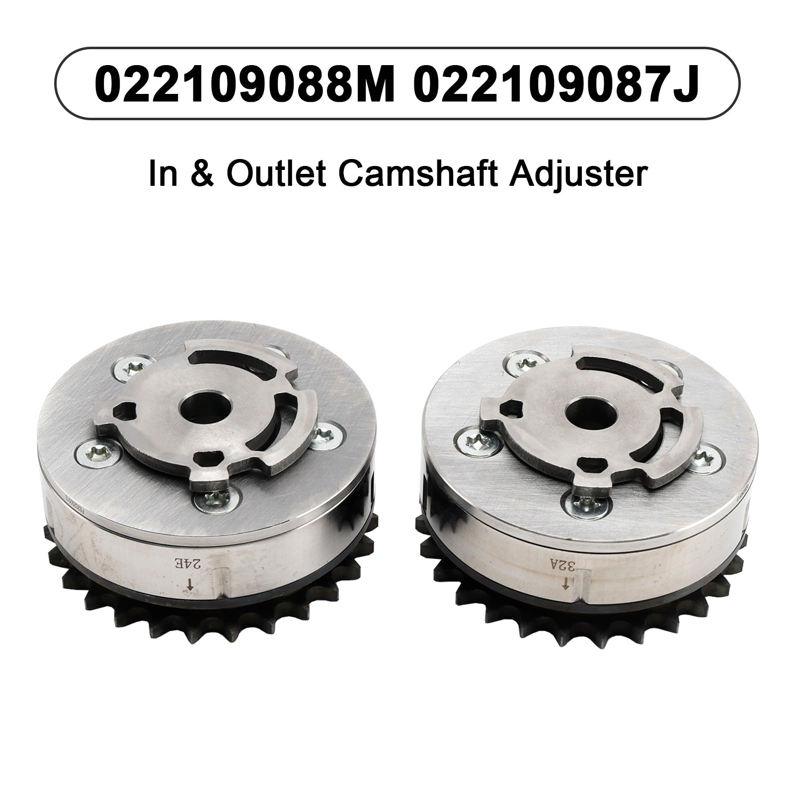 In & Outlet Camshaft Adjuster for VW Audi 2.8 3.2 V6 022109087J 022109