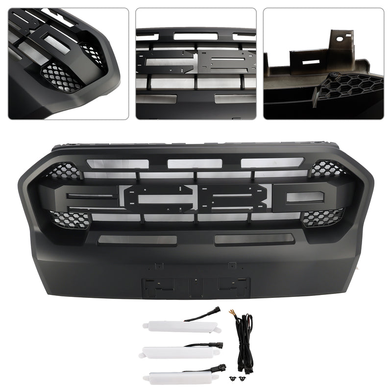 Raptor Style Front Bumper Grille Grill Fit Ford Ranger 2019-2023 T8 W/