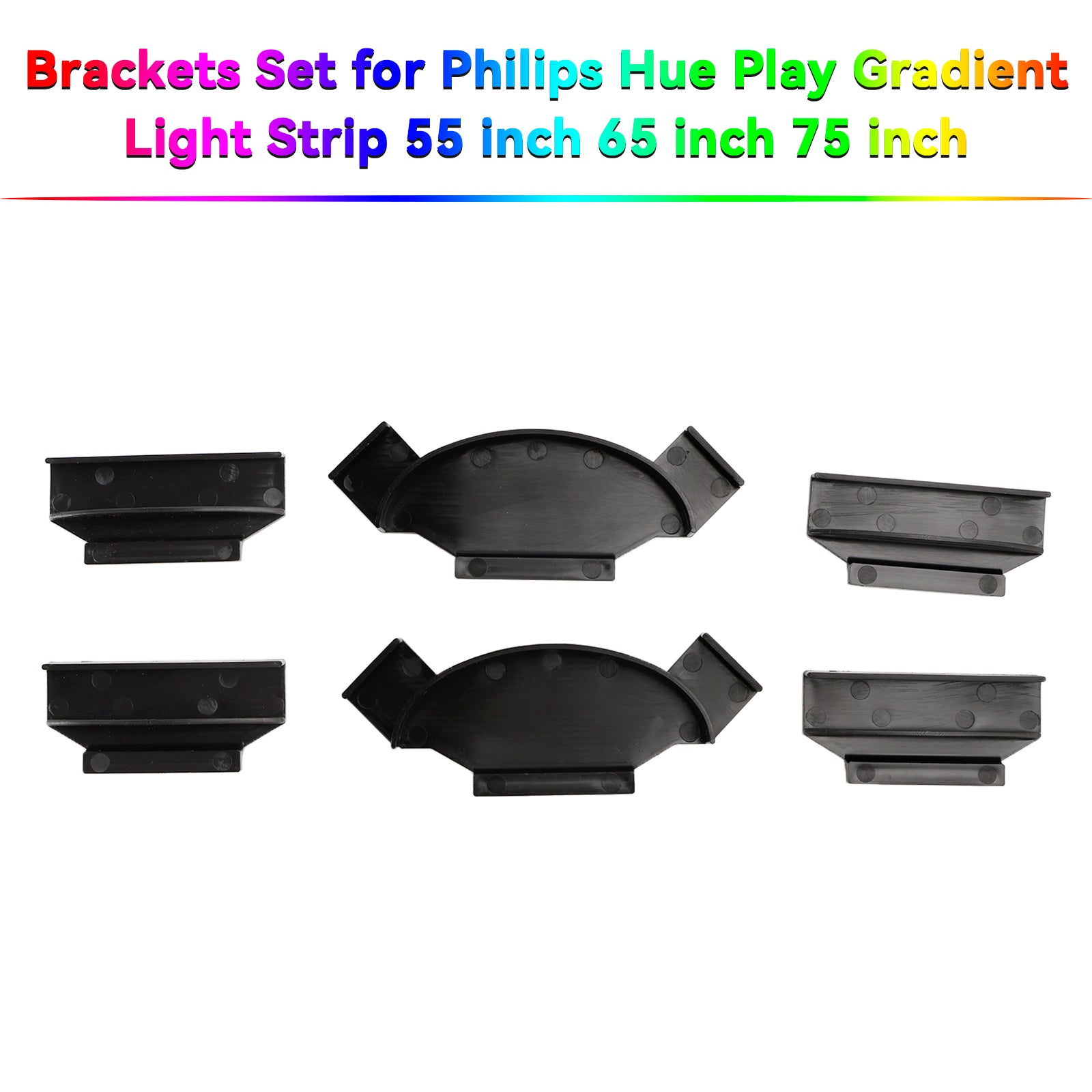 Brackets Set for Philips Hue Play Gradient Light Strip 55 inch 65 inch