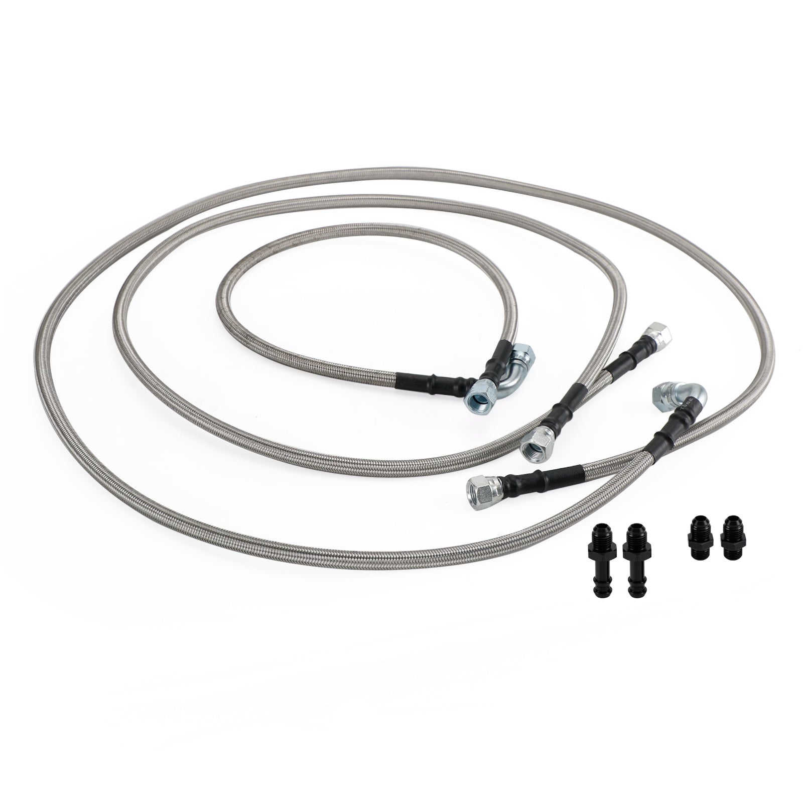Trans Cooler Hoses Lines Kit 10AN SS For Dodge Ram Cummins 5.9L 48RE T