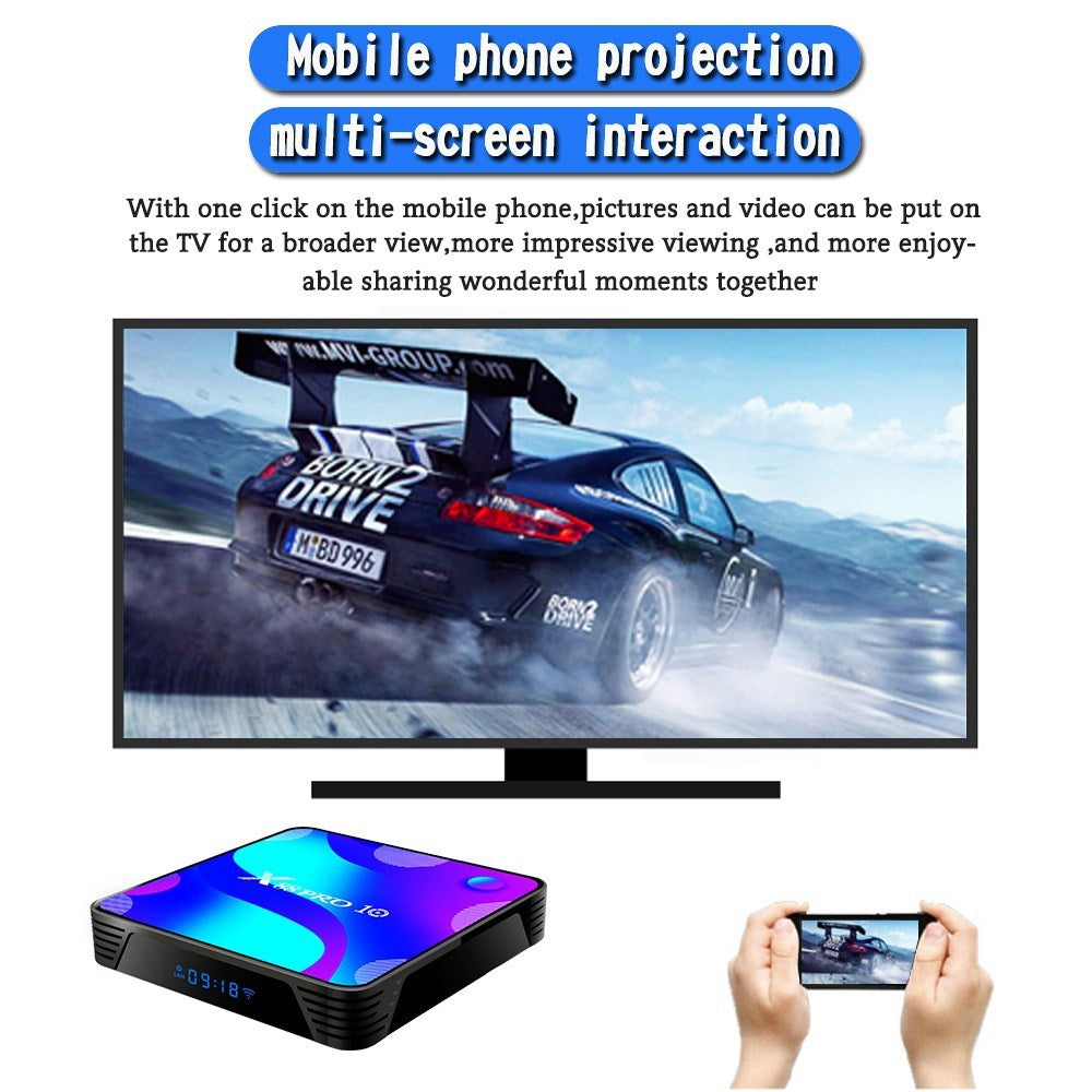 X88 Pro 10 Android 11.0 16G+2G Tv Box 4K Rk3318 Wifi Bt Media Player 1