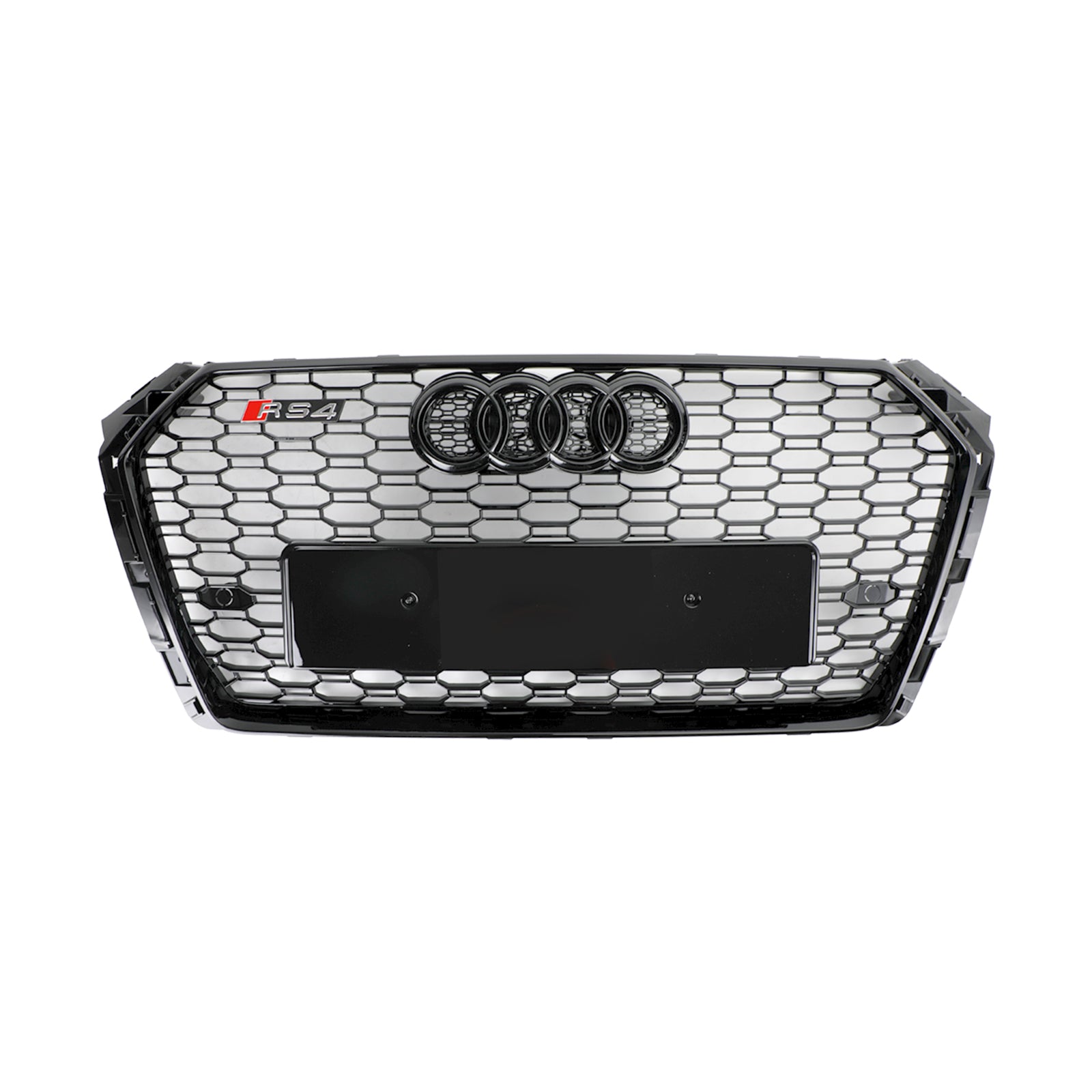 2017-2019 Audi A4/S4 B9 Black RS4 Style Honeycomb Mesh Hex Grille Gril