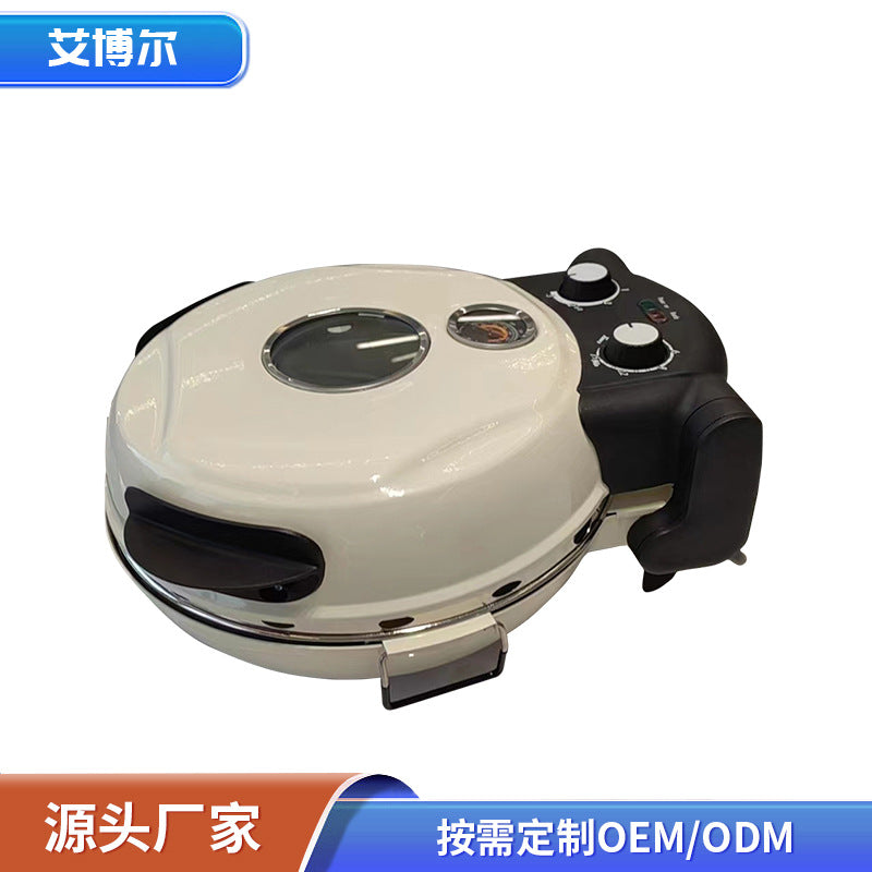 Pizza Maker Pizzas Machine, Newly improved Cool-touch Handle Non-Stick