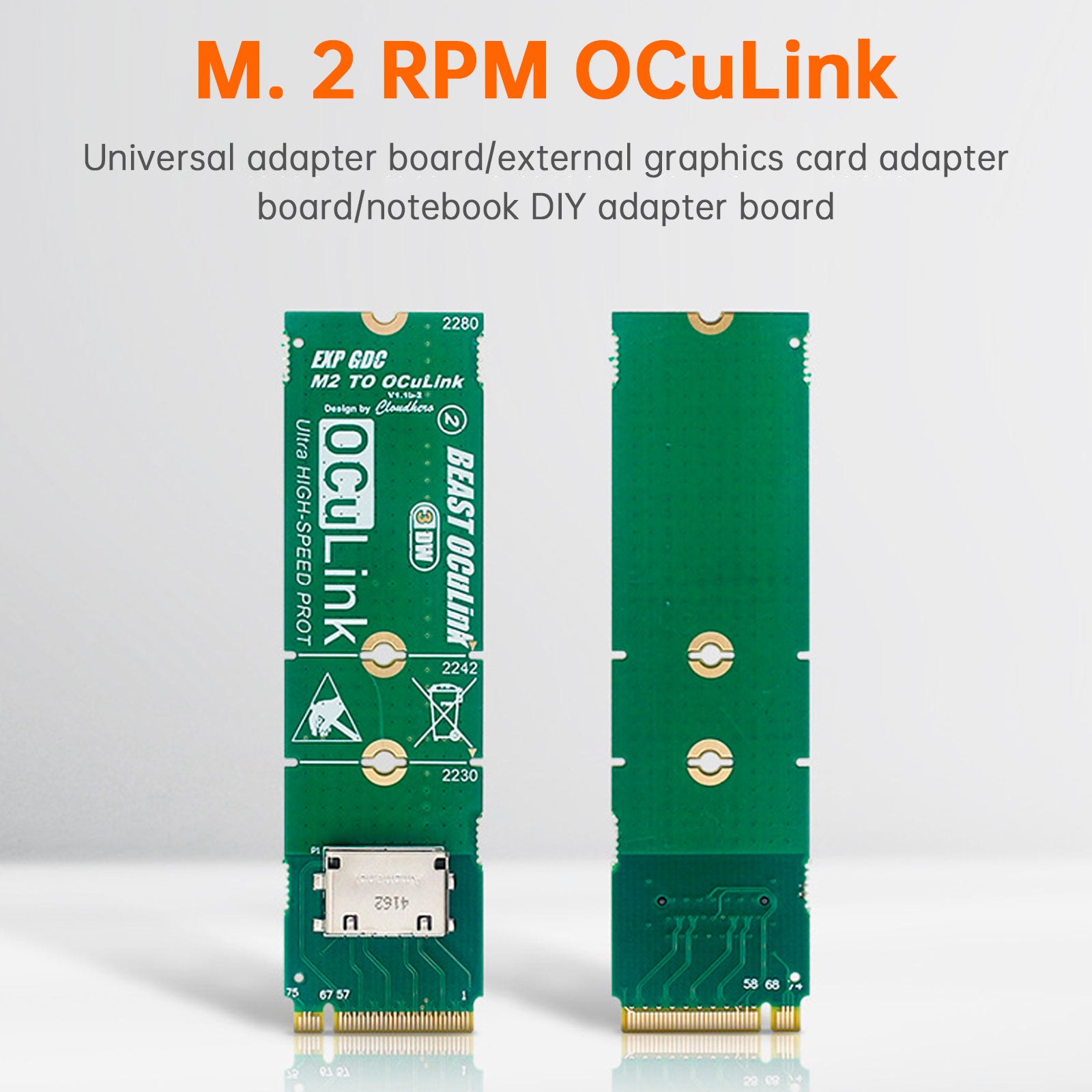 M.2 to OCuLink Interface Adapter Board Expansion Dock External Graphic