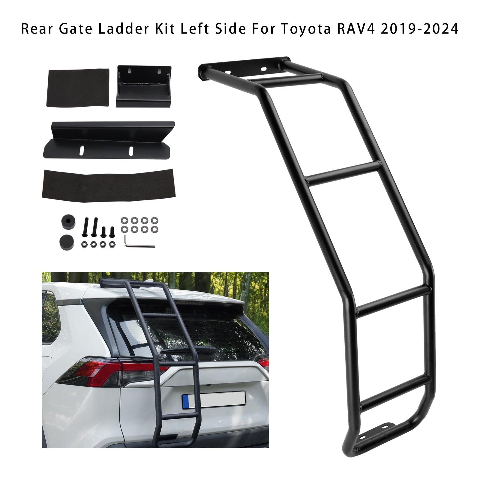 Rear Gate Ladder Kit Left Side For Toyota RAV4 2019-2024