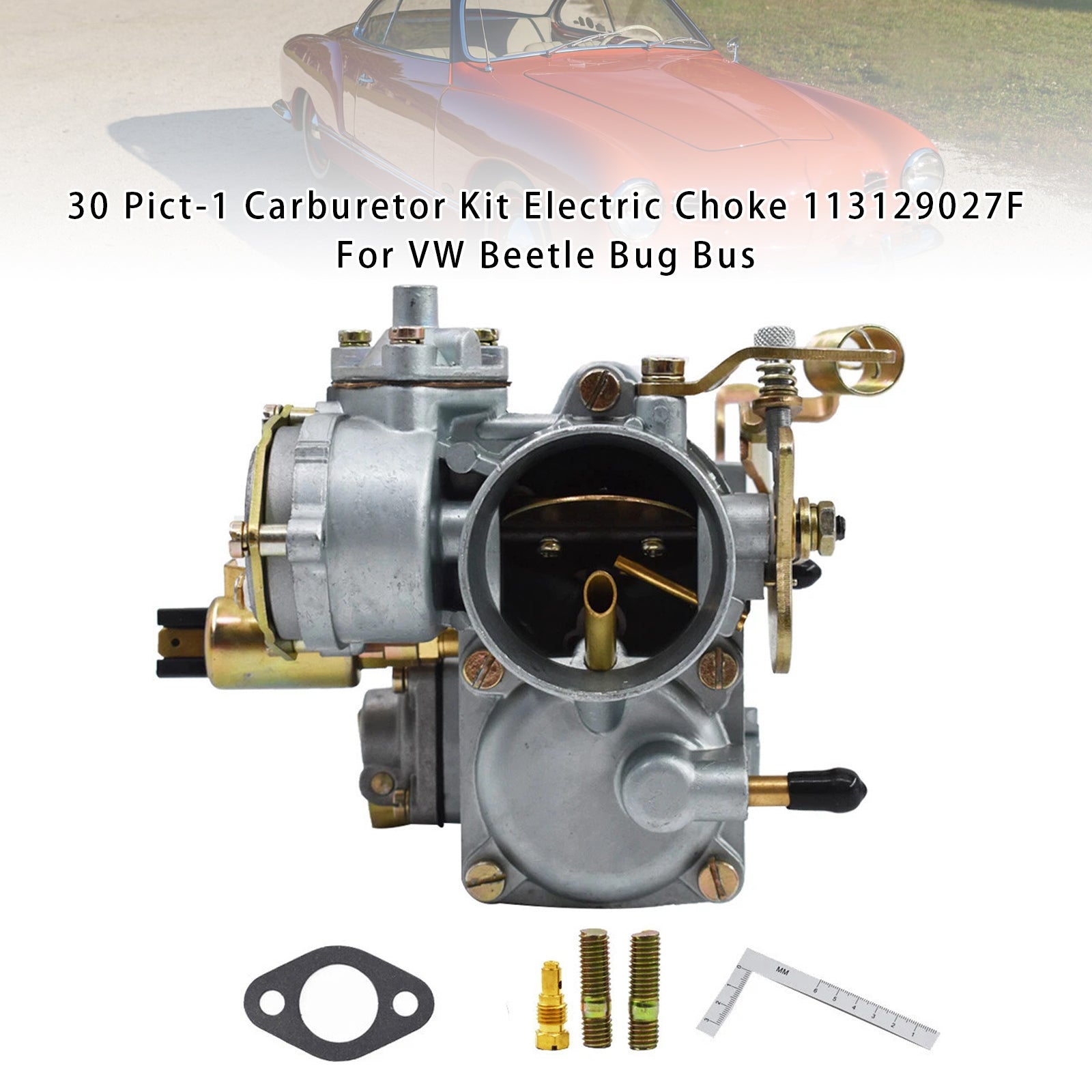 30 Pict-1 Carburetor Kit Electric Choke 113129027F For VW Beetle Bug B