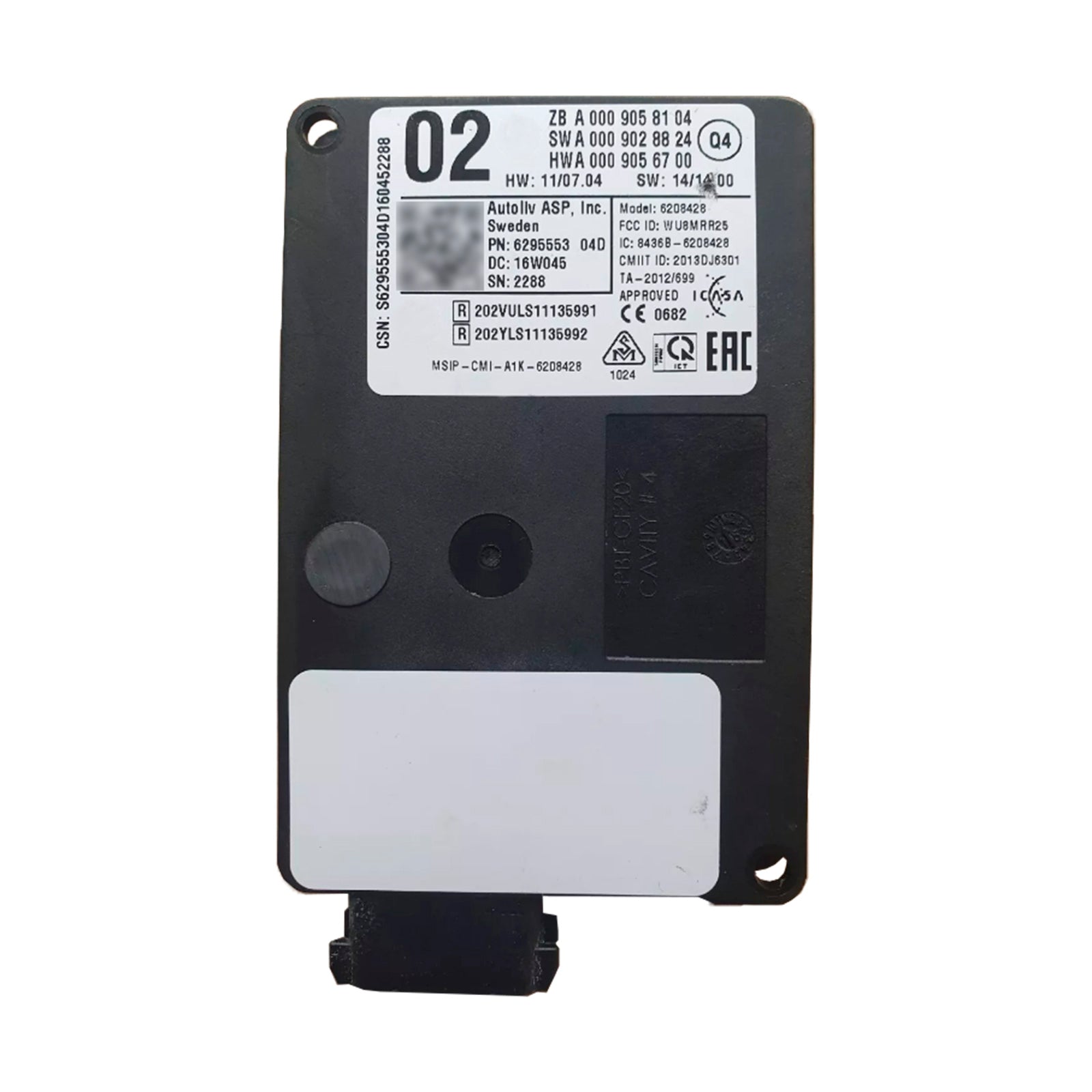 Radar Sensor Blind Spot Radar Distance Module A0009058104 For Benz X16