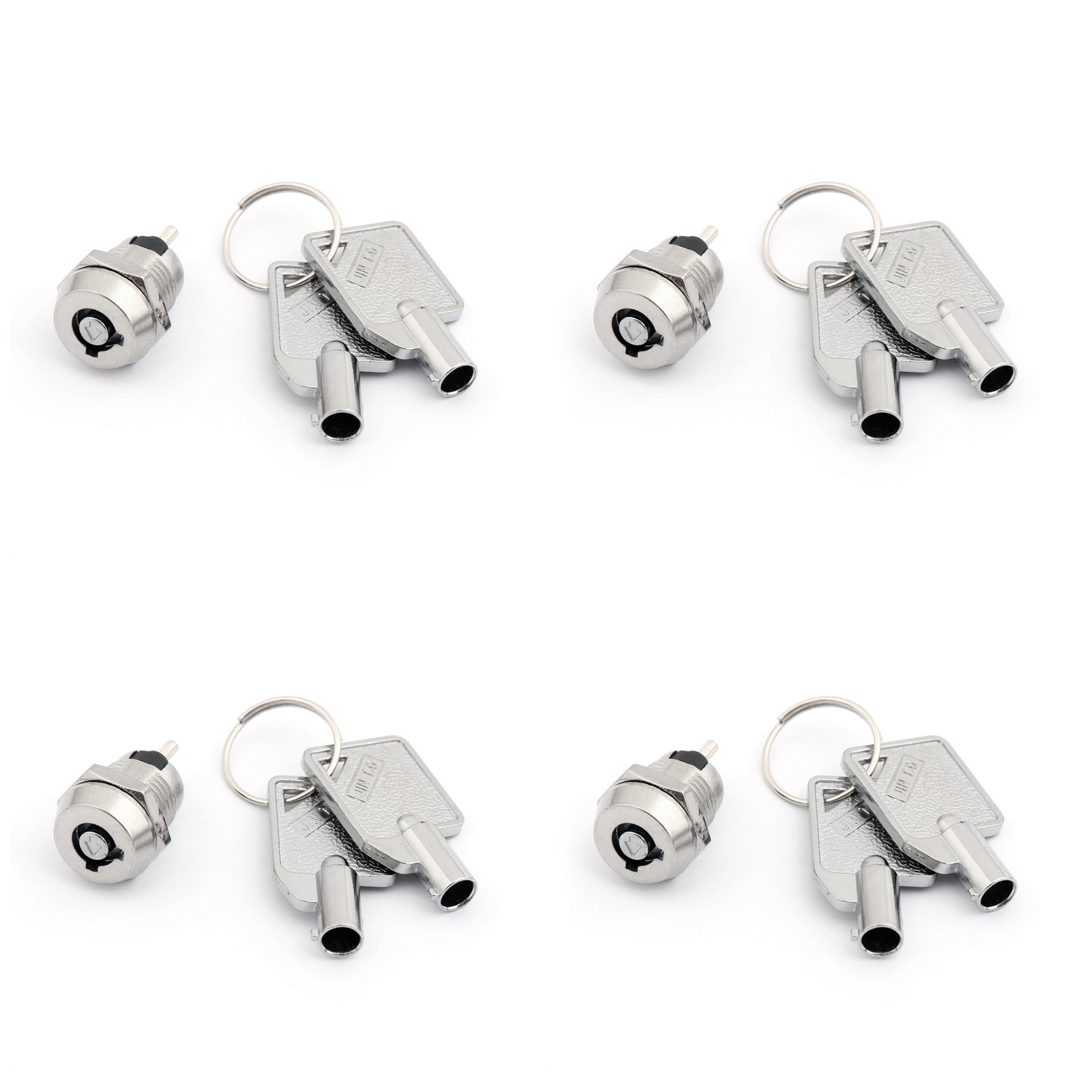 4Set D102 12mm Micro Barrel Electronic Key Lock Switch On/Off 2 Posito