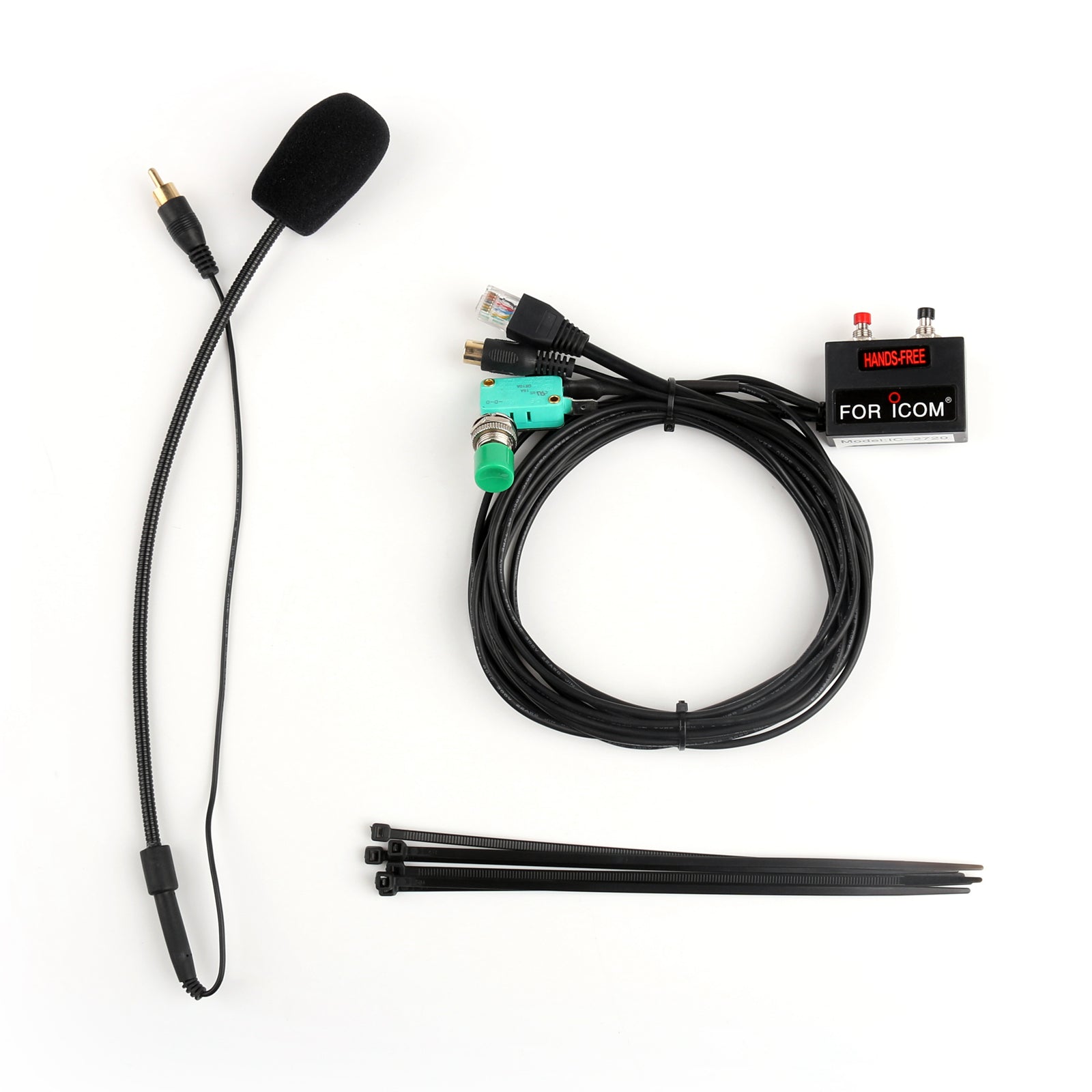 1Pcs 8Pin Hands-Free Car Microphone For ICOM IC2200H IC2720 IC2820 Veh