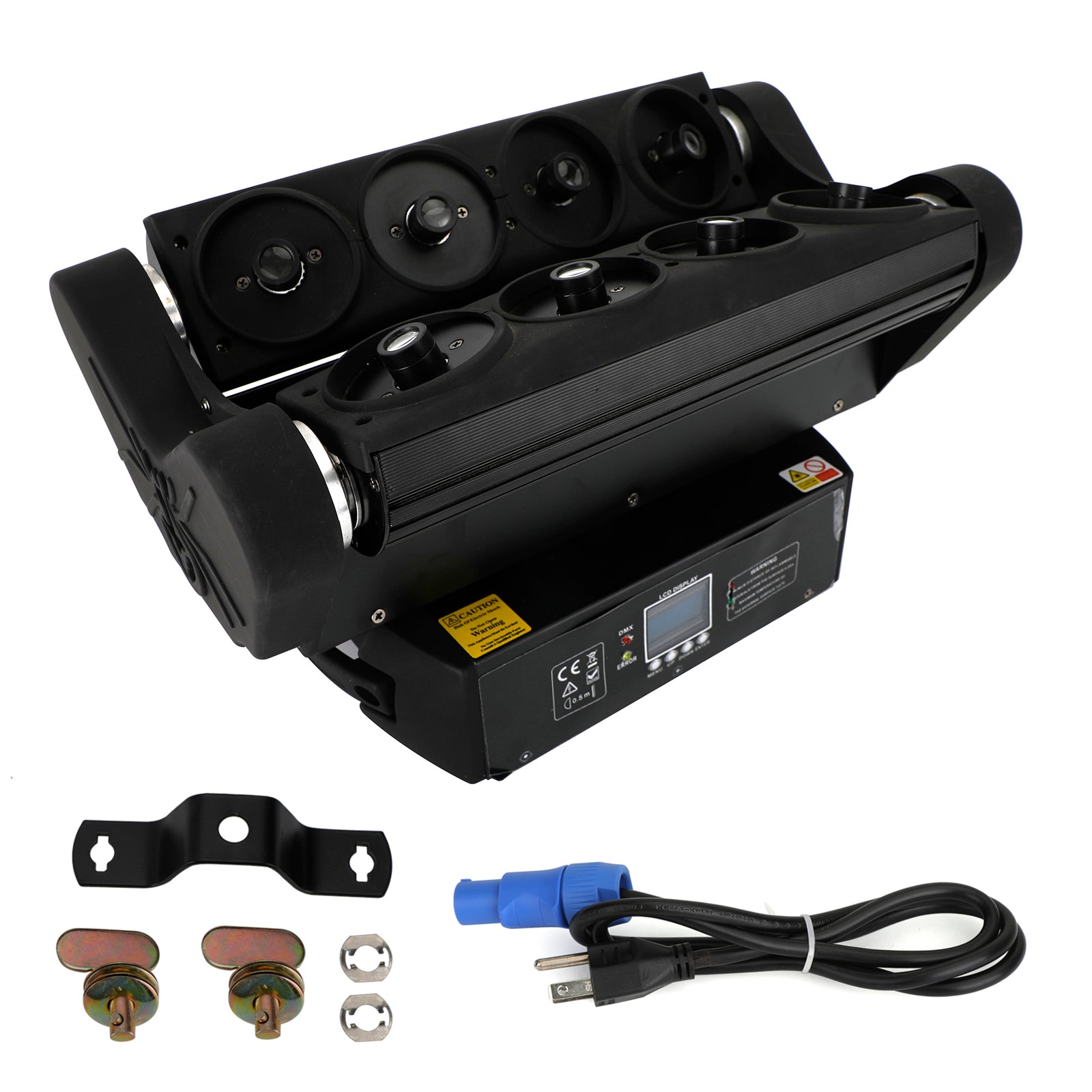 8 Eyes Stage Moving Head Beam Light DMX RGB Spider Laser Disco DJ Part