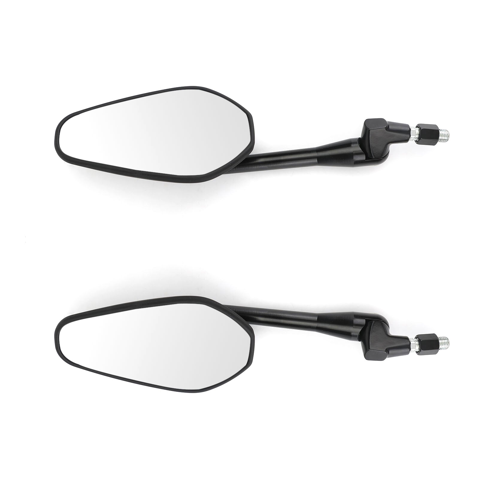 Pair M10 Rearview Mirror for Motorcycle Custom Cruiser Cafe Racer UNIVERSAL