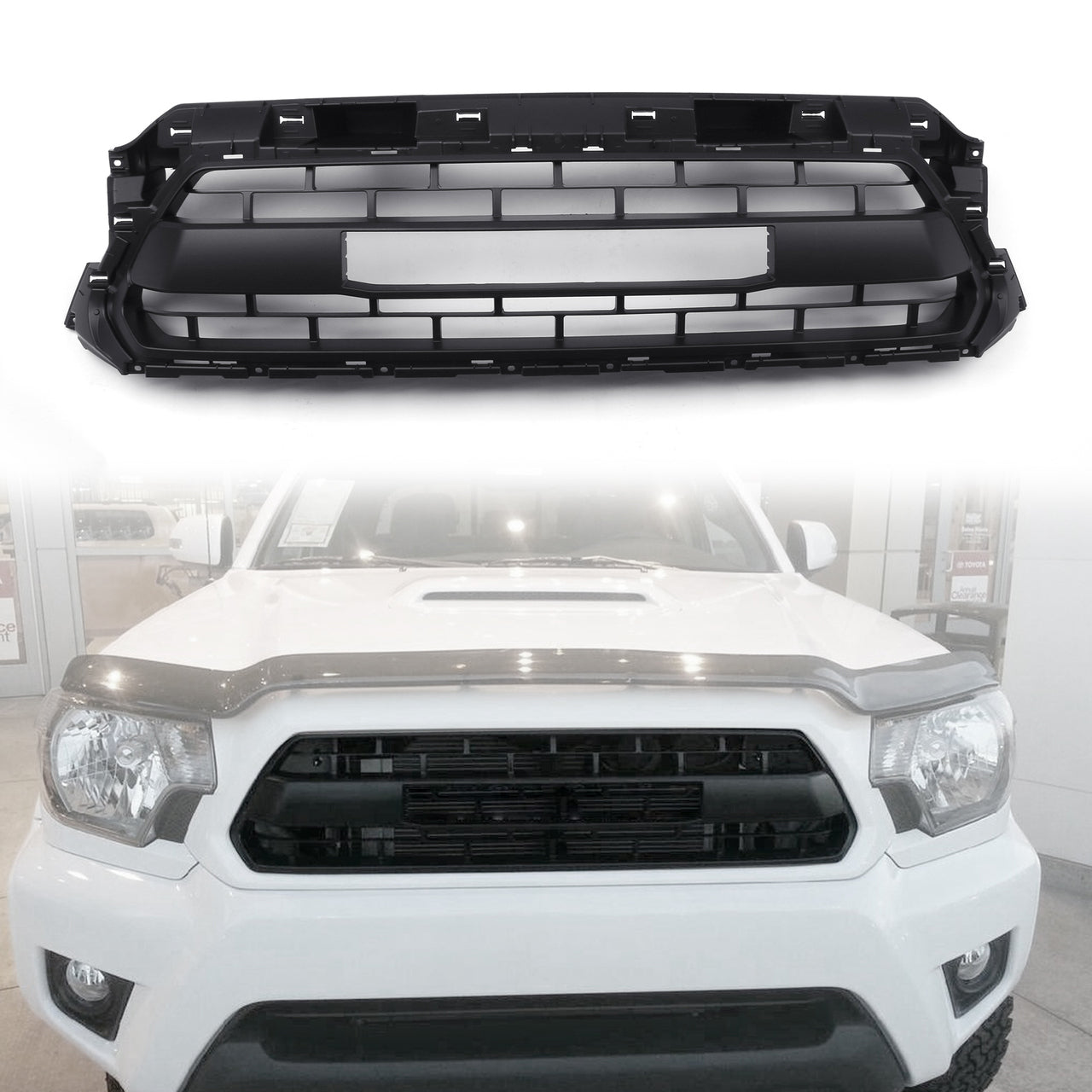 TRD Pro Grille and 4 LED Lights with Frame Kit PTR54-35150 for Toyota ...
