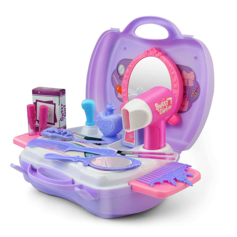 21Pcs Pretend Play Cosmetic Set Kit Beauty Toys Makeup Toy for Little