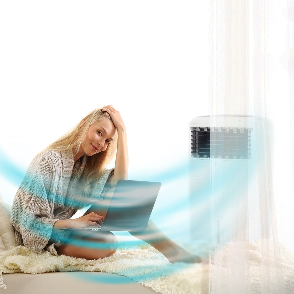 15L (4 Gal) Portable Cooling Fan with Anion Humidification and Remote